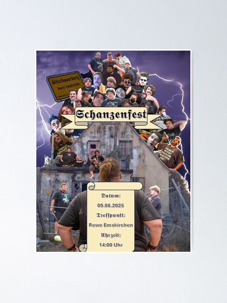 "Drachenlord Poster - Schanzenfest Official 9.8.2025 | Upscaled, high ...