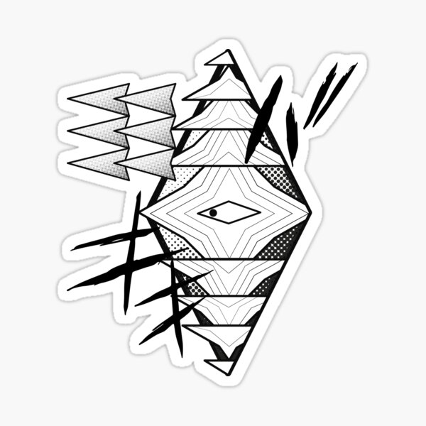 "-SIRIUS- Geometry Dash" Sticker by Okiba-Desing | Redbubble