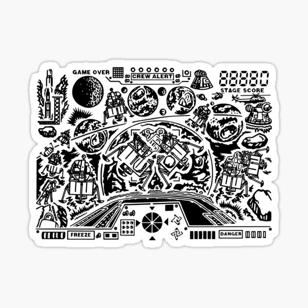 "Apollo 13 LCD Tiger" Sticker for Sale by monkeysaurus | Redbubble