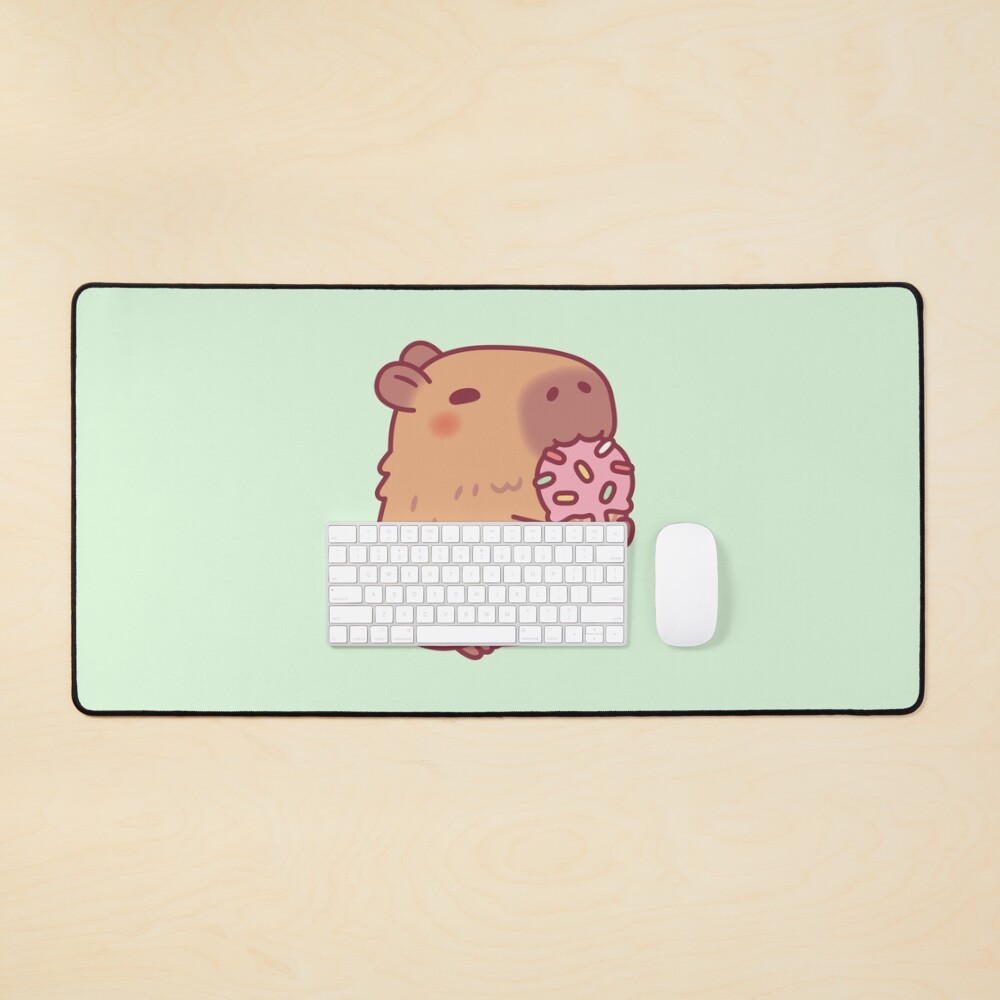 Pegatina for Sale con la obra «Lindo capibara comiendo helado» de ...