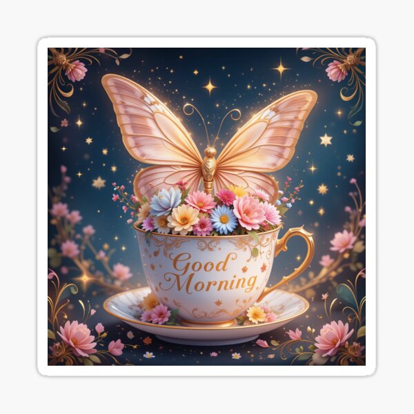 "Good Morning" Sticker for Sale by RaF71PrO | Redbubble