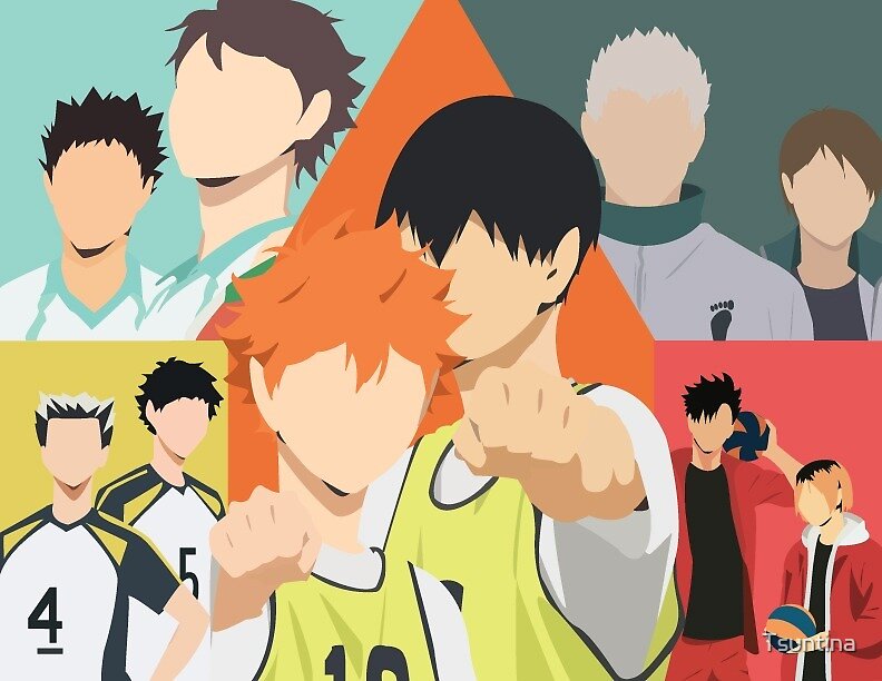 "Teamwork makes the Dream Work - Haikyuu" by Tsuntina | Redbubble