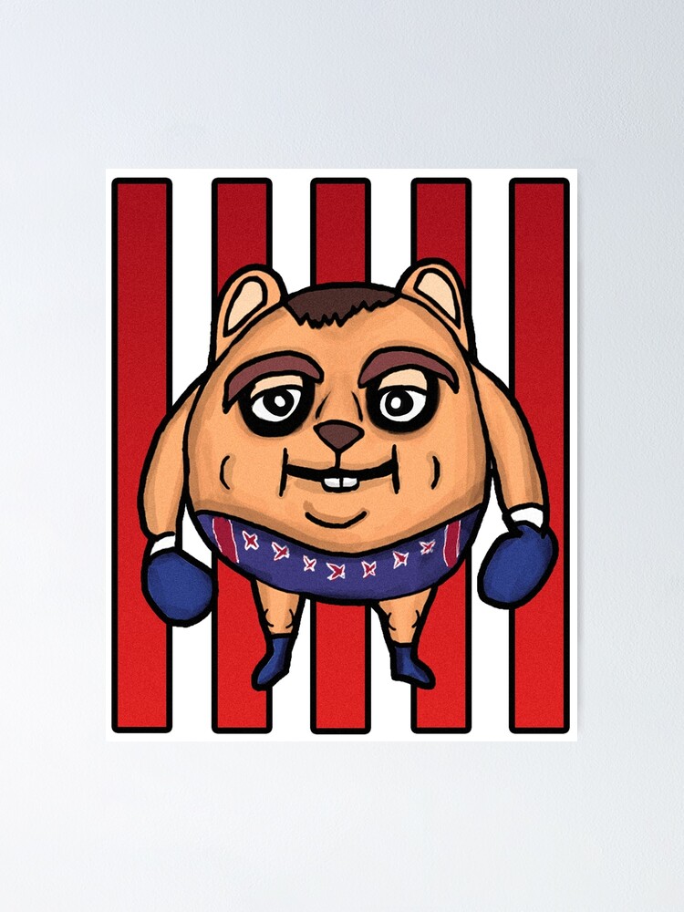 "BOXING CHIPMUNK " Poster for Sale by BeaverNight | Redbubble