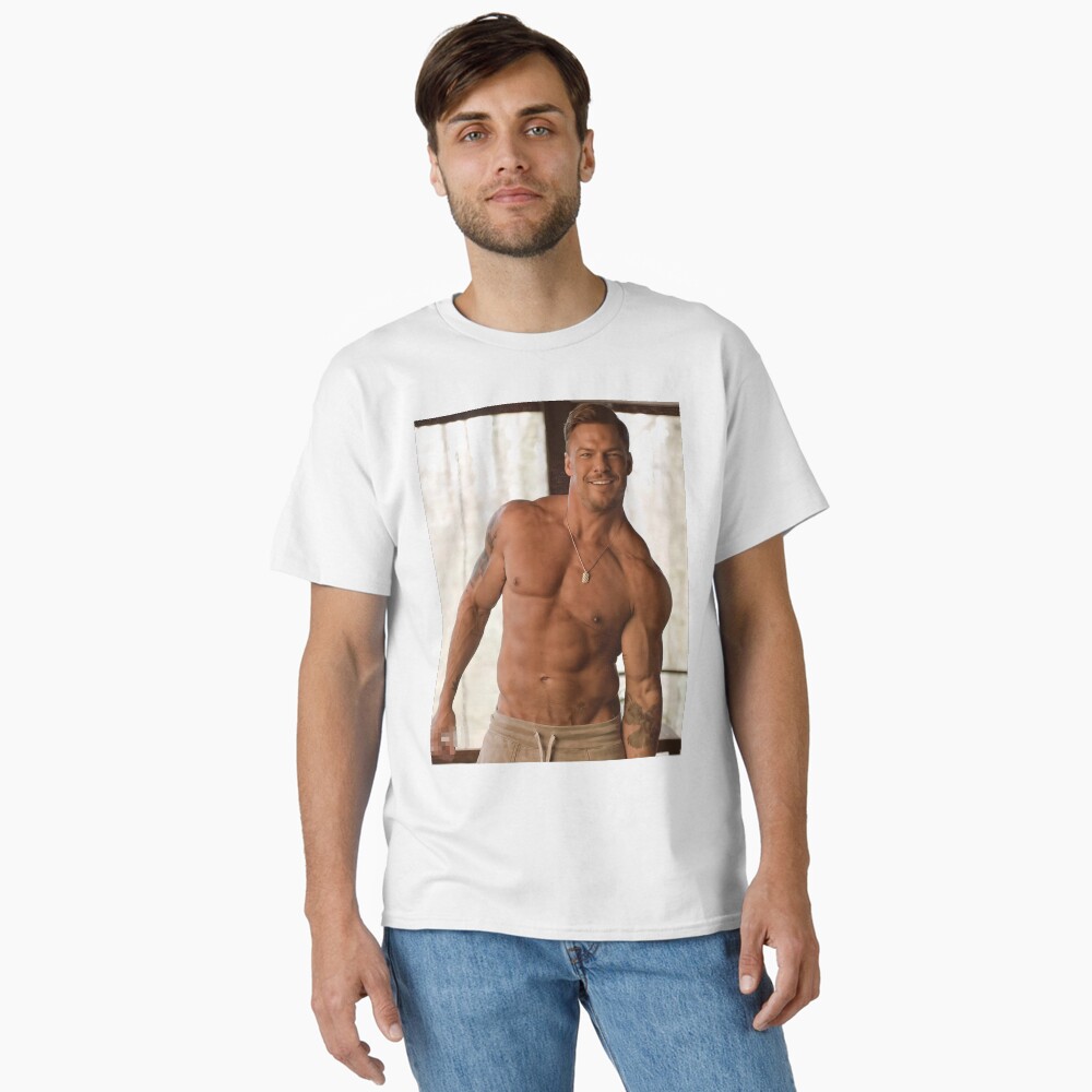 "Alan Ritchson shirtless " Sticker for Sale by TribeMystic | Redbubble