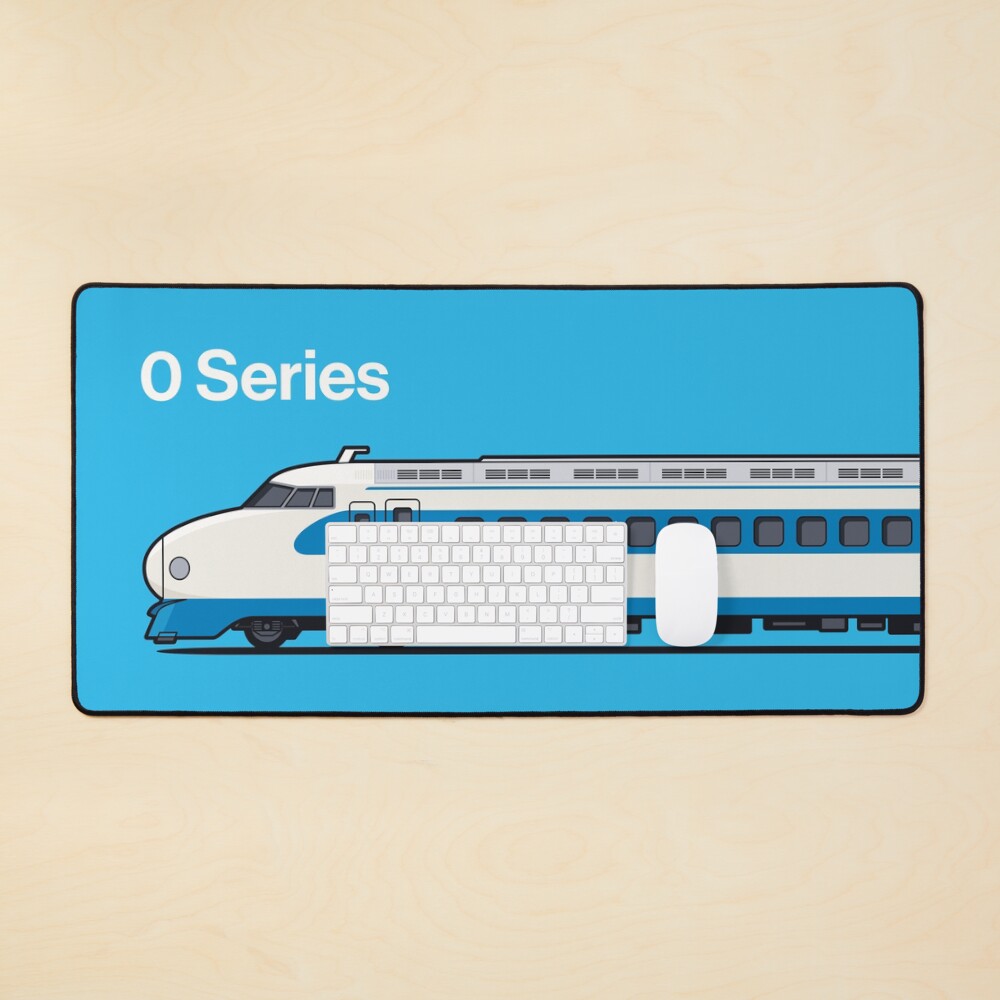 "0 Series Shinkansen Bullet Train Side Blue" Sticker for Sale by ...