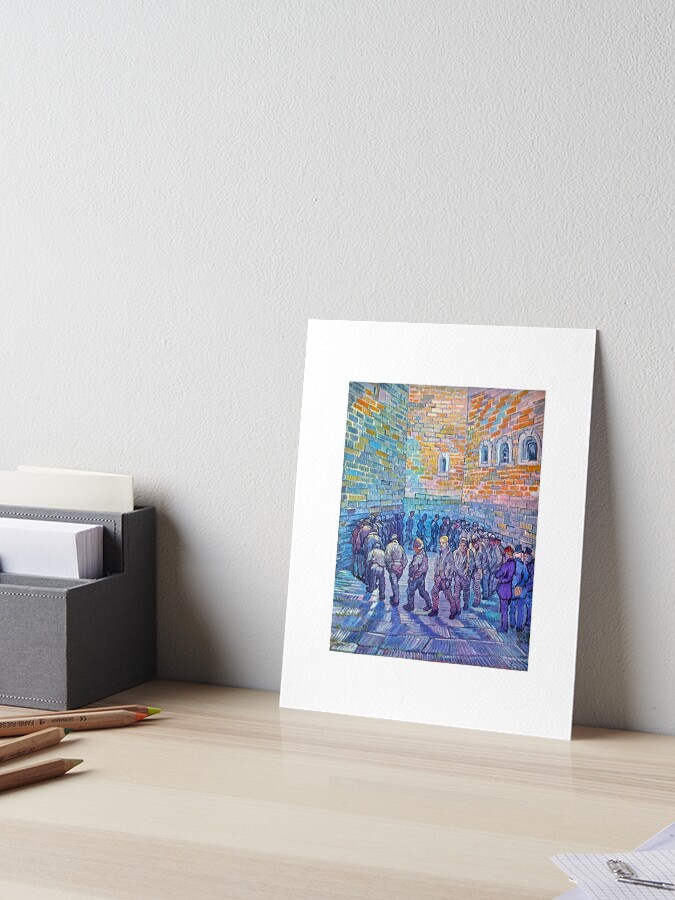 "'Prisoners Walking The Round' by Vincent Van Gogh (Reproduction)" Art ...