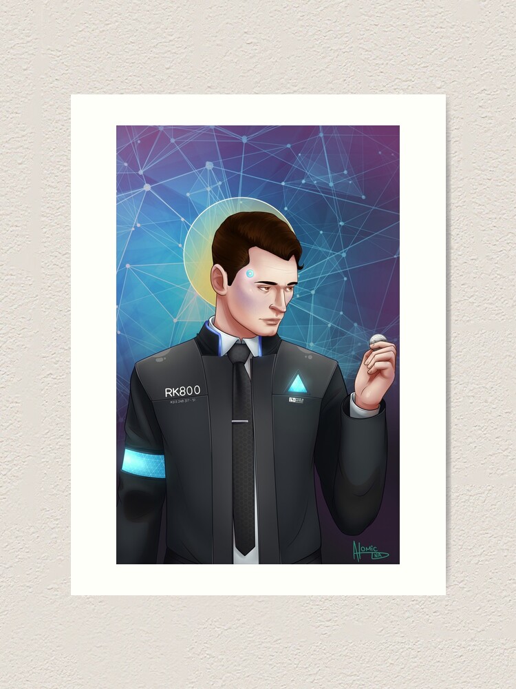 "Connor - RK800" Art Print for Sale by itsAtomicDNA | Redbubble