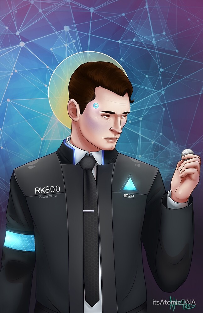 "Connor - RK800" by itsAtomicDNA | Redbubble