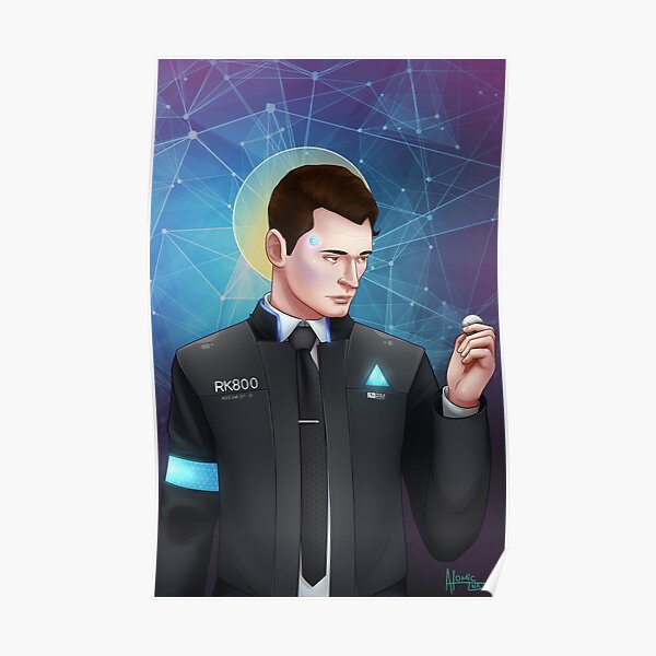 "Connor - RK800" Poster for Sale by itsAtomicDNA | Redbubble