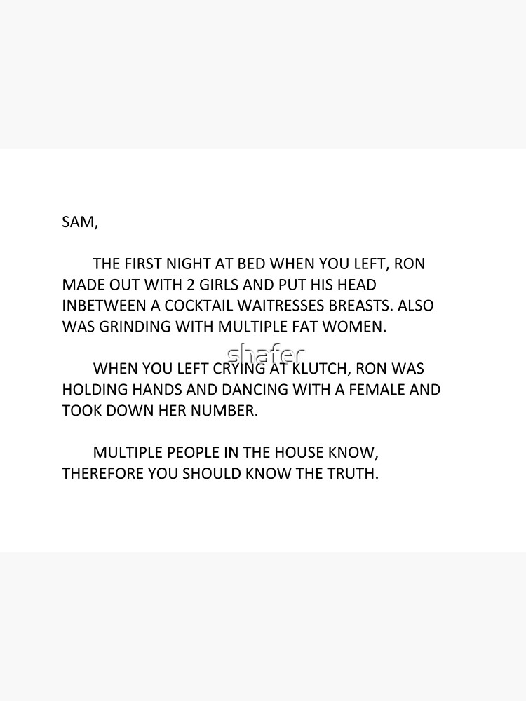 "Jersey Shore - The Note" Poster for Sale by shafer | Redbubble