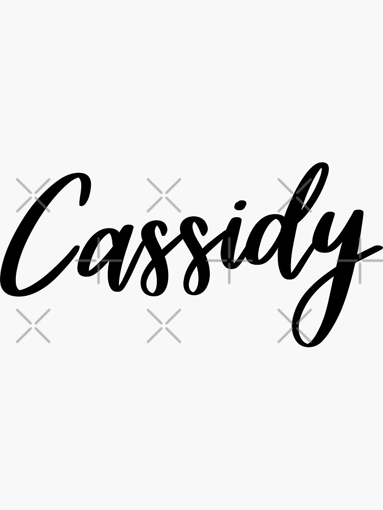 "Cassidy " Sticker for Sale by ellietography | Redbubble