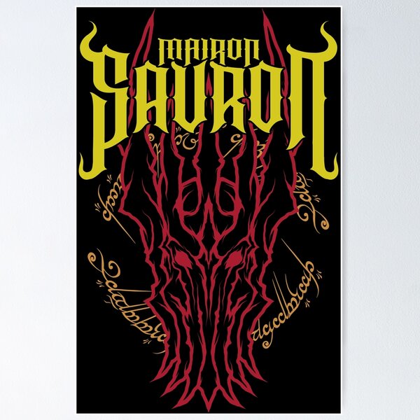 "Metal Sauron" Poster for Sale by Crossroads-Art | Redbubble