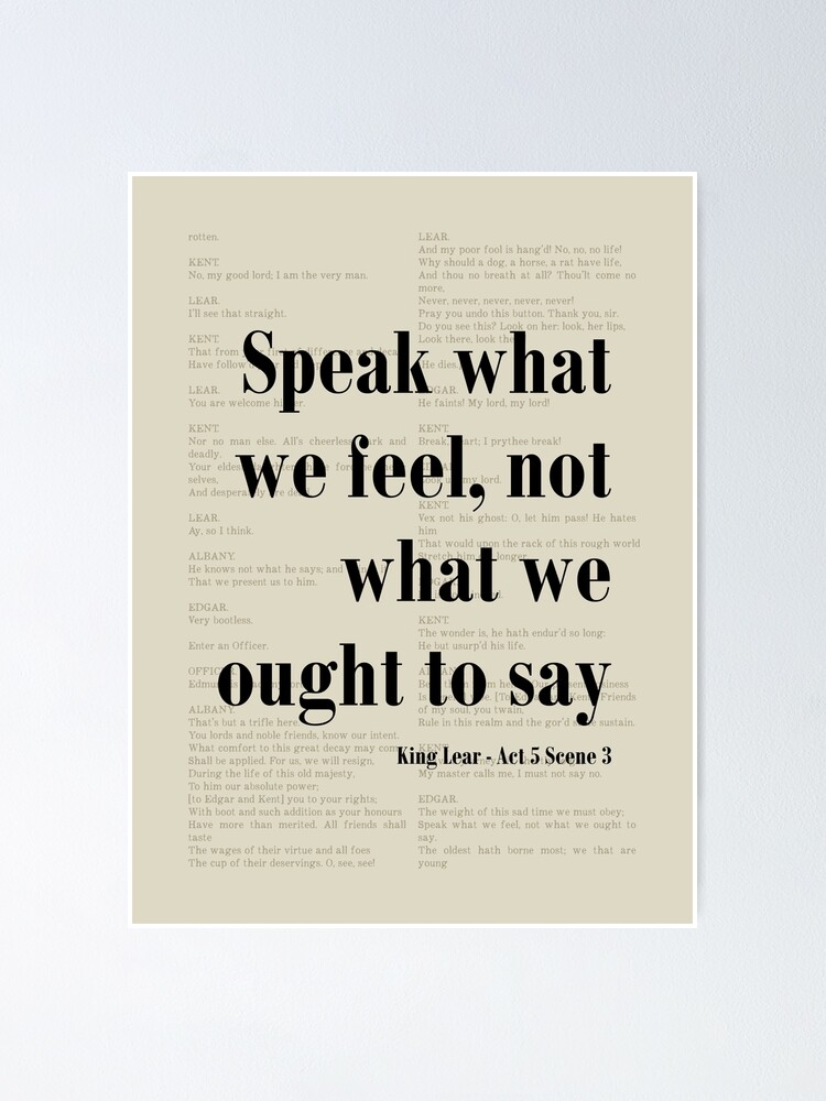 Lear Suffering Quotes