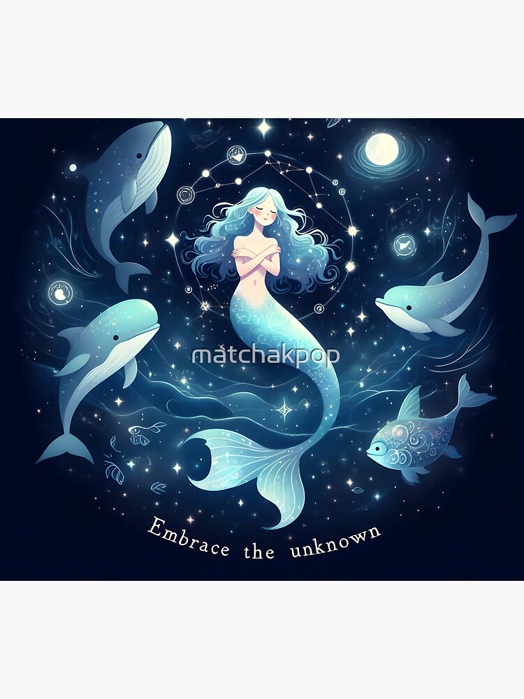 "Mermaid, Embrace the Unknown, Sea Life, Positive Self-Talk ...