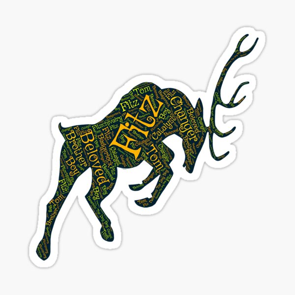 "Fitz the Catalyst - Golden" Sticker for Sale by Kestrelle | Redbubble