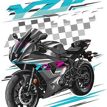 "Yamaha YZF-R7 2024 (Matte Grey) for Motorcycle Riders" Sticker for ...