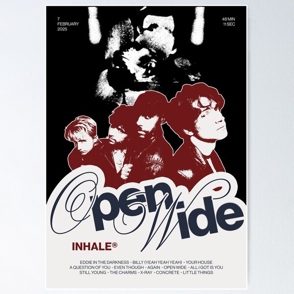 "Open Wide - Inhaler" Poster by arlou | Redbubble