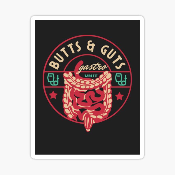 "Butts & Guts RN | GI Nurse | Endoscopy | Gastro " Sticker for Sale by ...