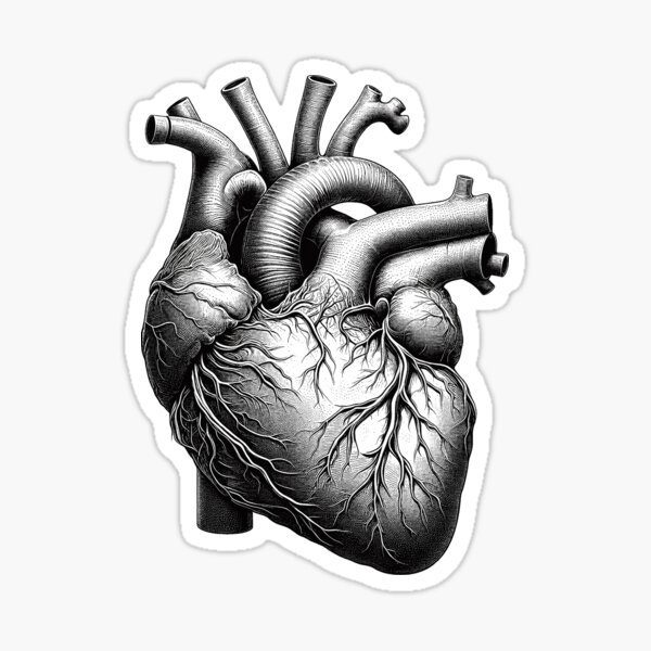 "Human Heart " Sticker for Sale by NTGUILTY | Redbubble