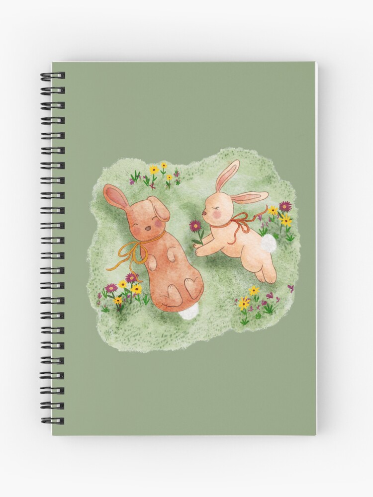 "Cute Spring Bunnies in a Meadow" Journal for Sale by Margo Angermiller ...