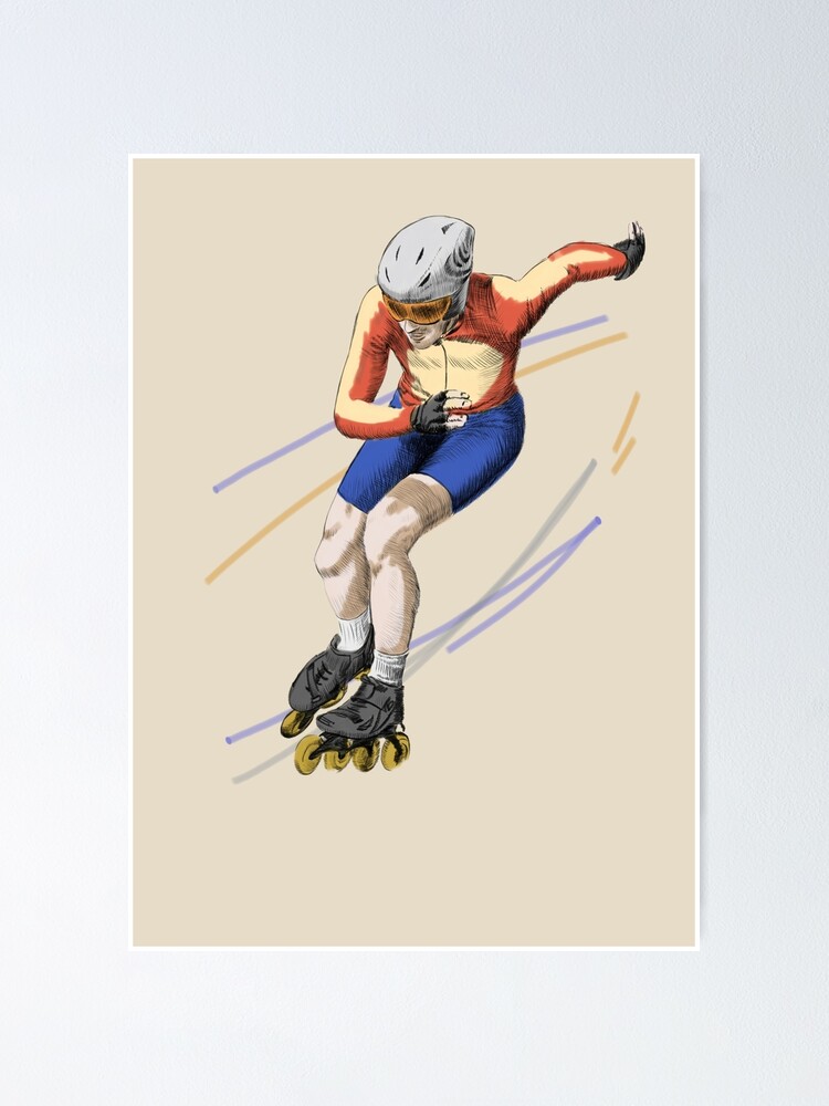 Póster «patinaje de velocidad» de sibosssr | Redbubble
