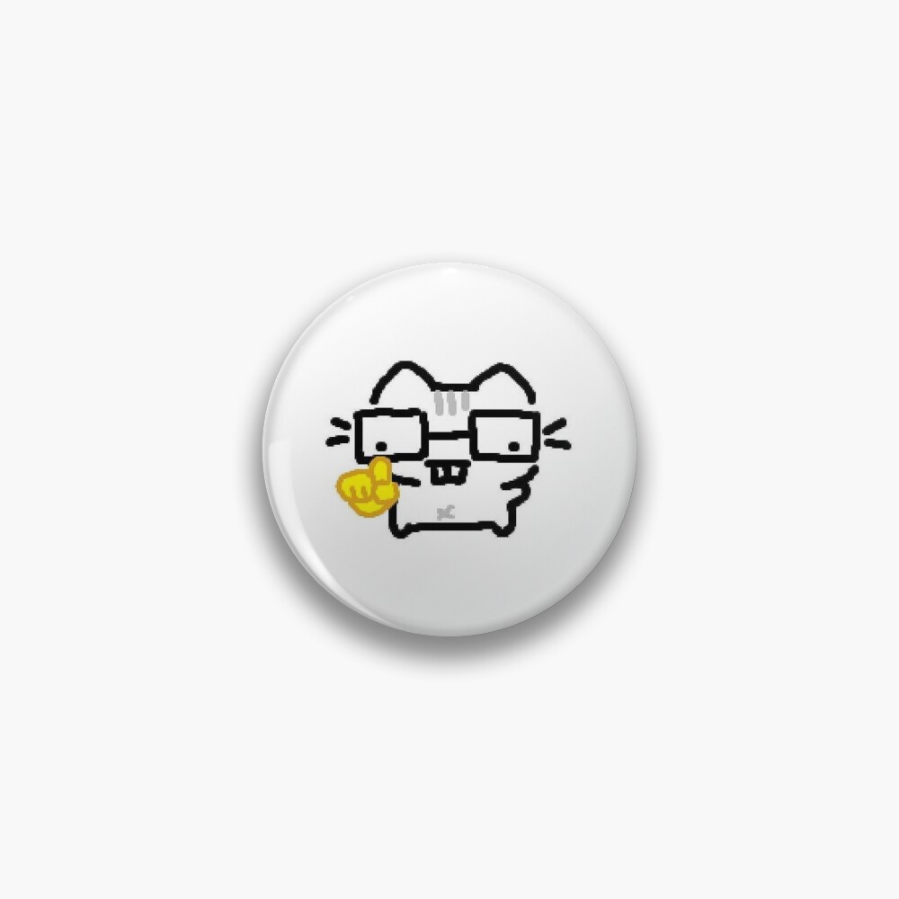 "Nerd cat" Sticker by kat-miuka | Redbubble
