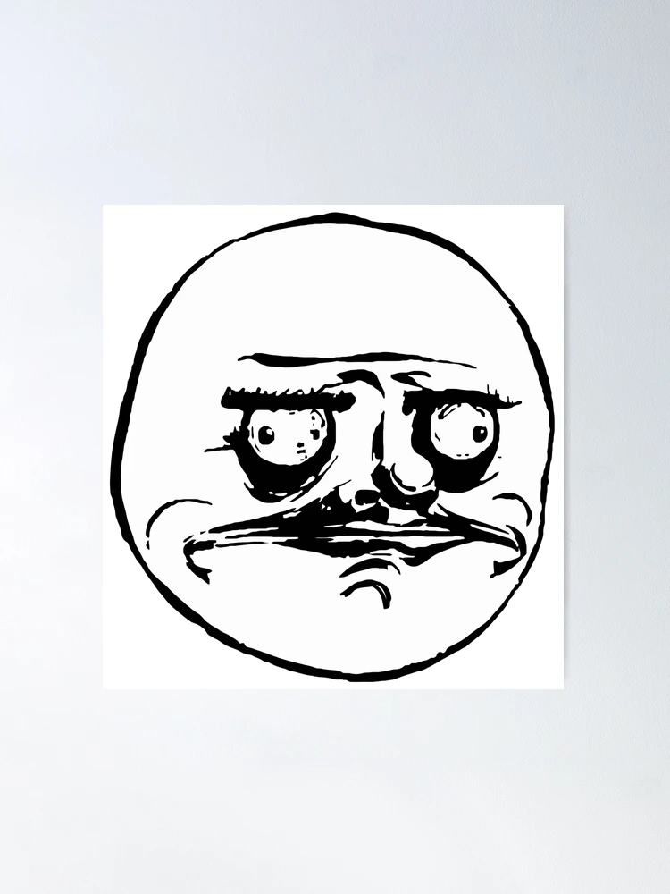 Yelling Troll Face Trollface Rage. Internet Meme 3d Illustration Stock