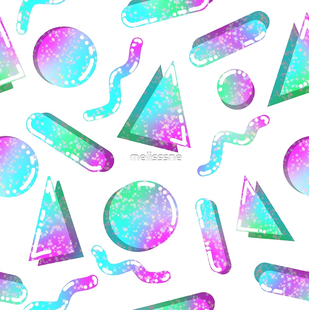 "80s Glitter Pattern" by melisssne | Redbubble