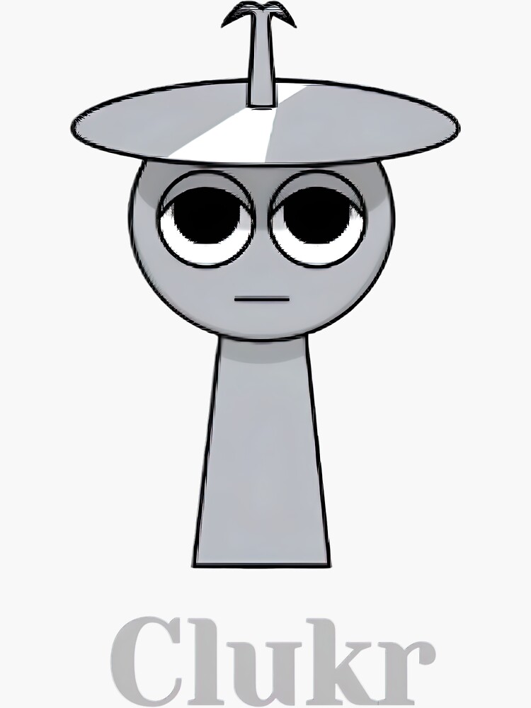 "Clukr - Sprunki Phase 1" Sticker for Sale by Funky-Sprunki | Redbubble
