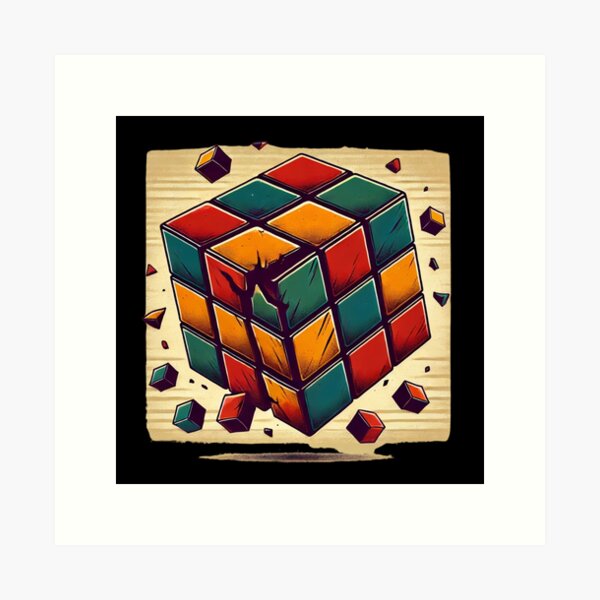 Rubiks Cube Demolition Art Prints for Sale | Redbubble