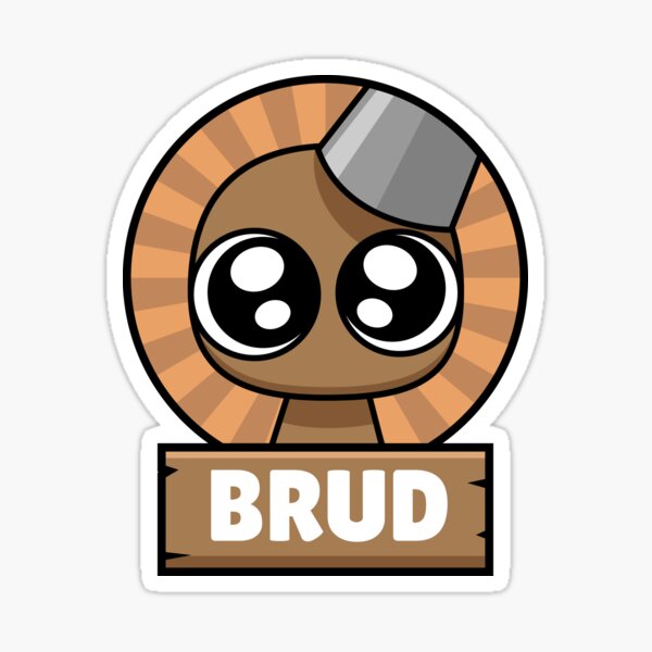 "Sprunkies Brud Brown Cute Character" Sticker for Sale by Darcekar ...
