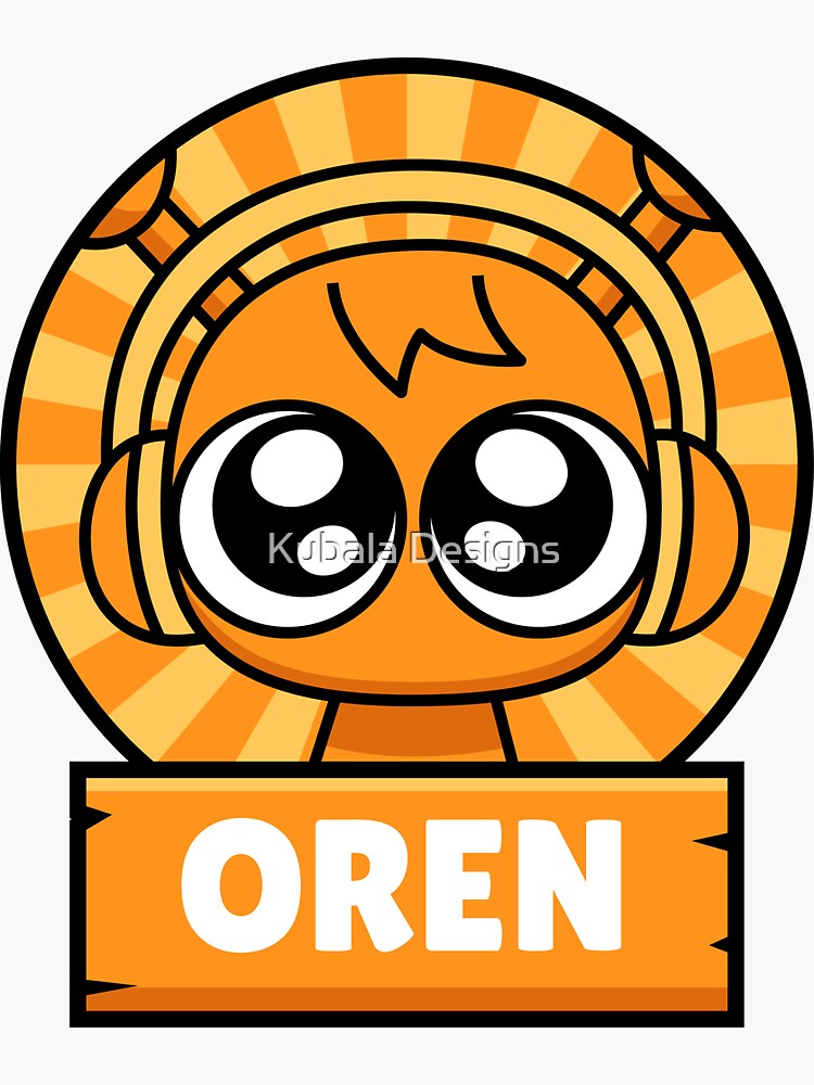 "Sprunkies Oren Cute Character" Sticker for Sale by Marek Kubala ...