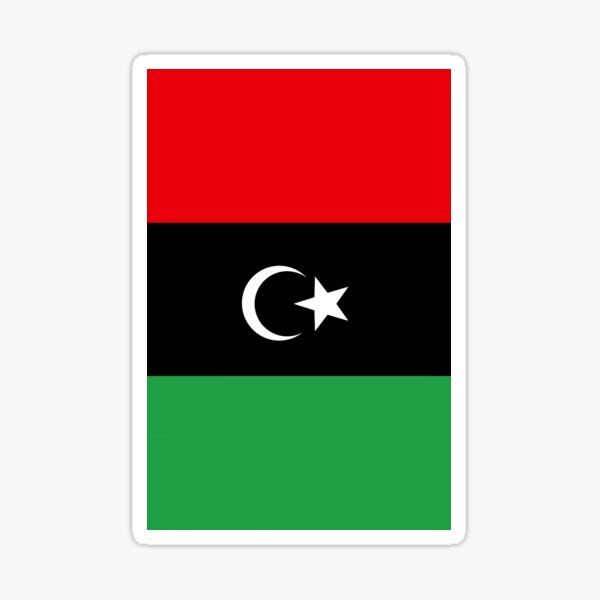"Libya Flag" Sticker for Sale by EnglishJack | Redbubble