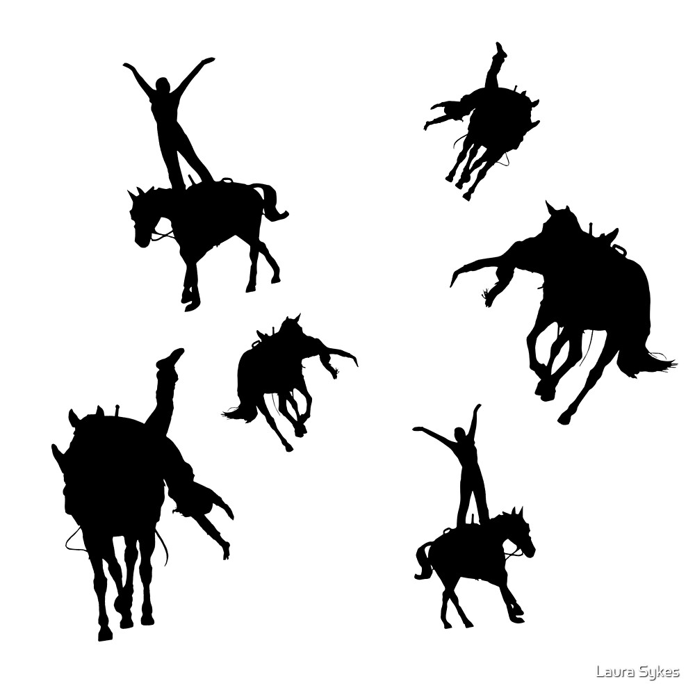 "Trick Riding" by Laura Sykes | Redbubble