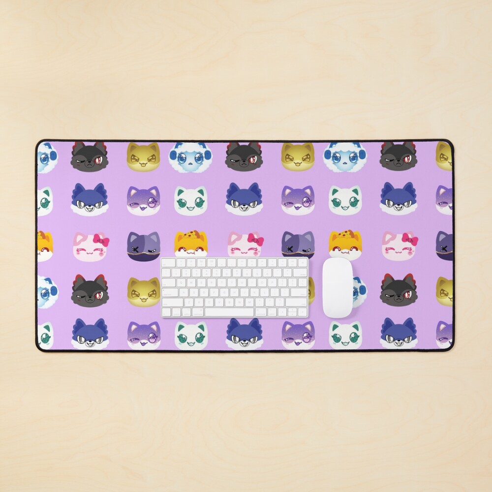 "Aphmau and Friends Meemeow Variants Cat Pattern Version 2" Sticker for ...