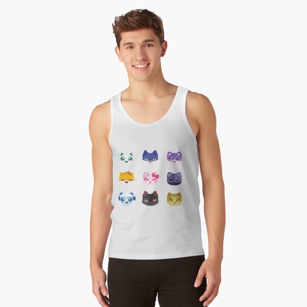 "Aphmau and Friends Meemeow Variants Cat Pattern Version 3" Sticker for ...