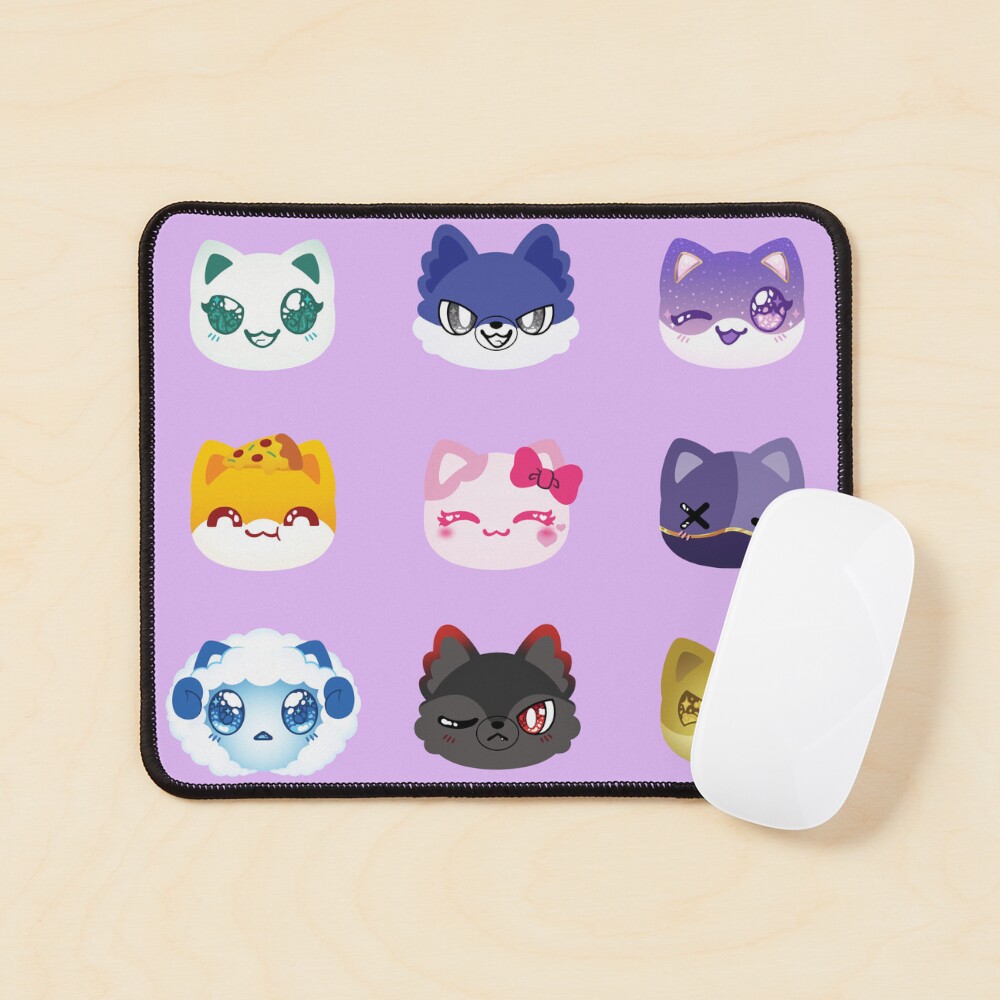 "Aphmau and Friends Meemeow Variants Cat Pattern Version 2" Sticker for ...