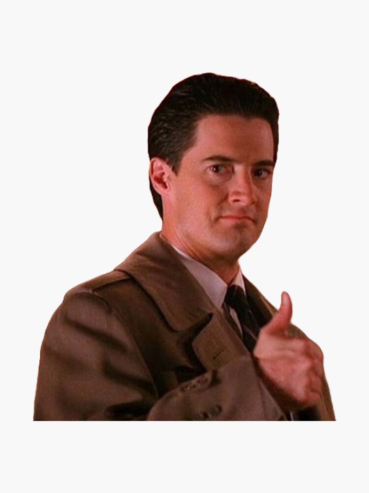 "Twin Peaks: Agent Dale Cooper" Sticker for Sale by CLOWDE | Redbubble