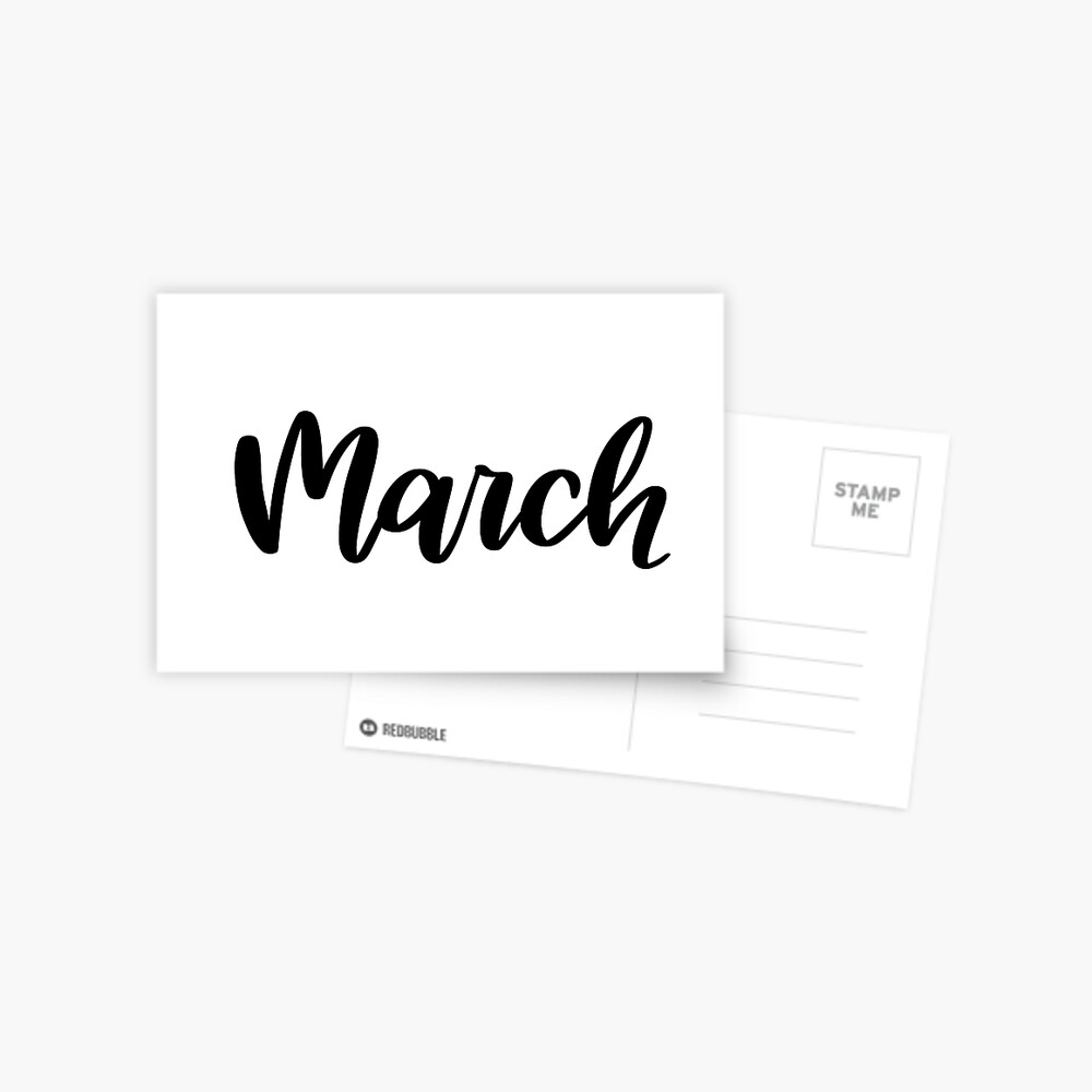 "March " Sticker for Sale by ellietography | Redbubble