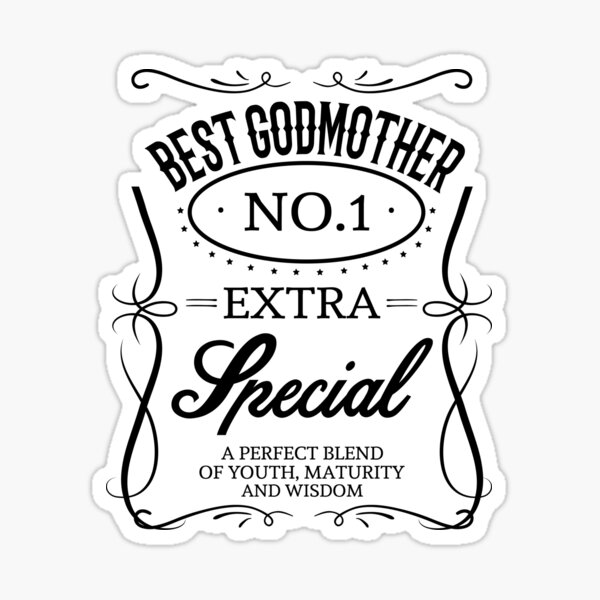 "BEST GODMOTHER" Sticker by parliament | Redbubble