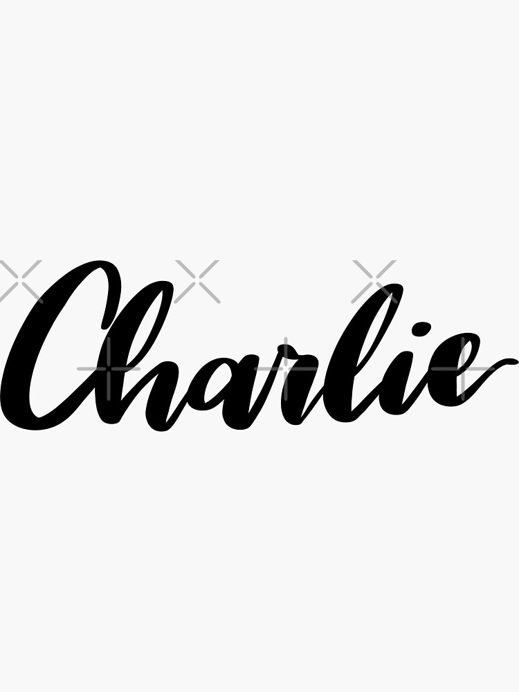 "Charlie " Sticker for Sale by ellietography | Redbubble