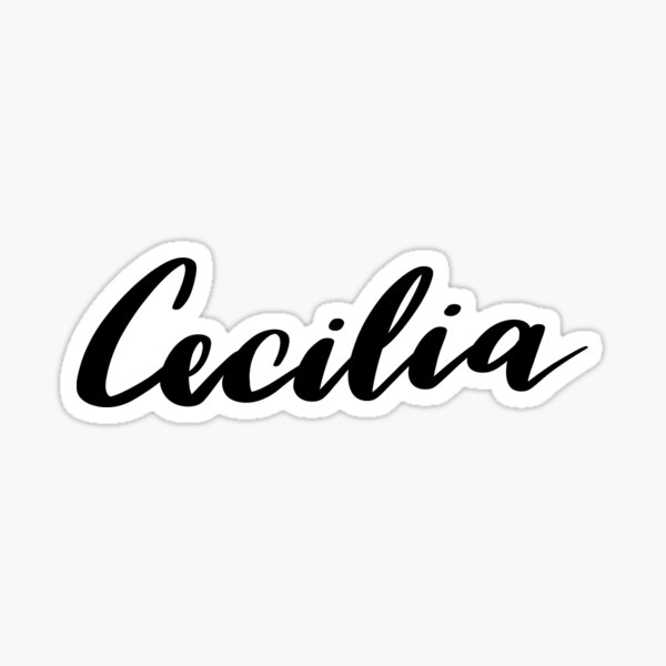 "Cecilia " Sticker by ellietography | Redbubble