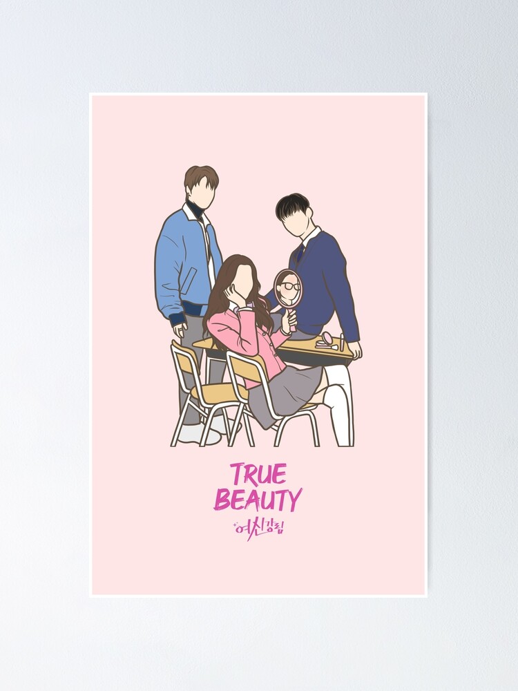 "True Beauty Poster, Kdrama Fanart, High School Romance Merch" Poster ...