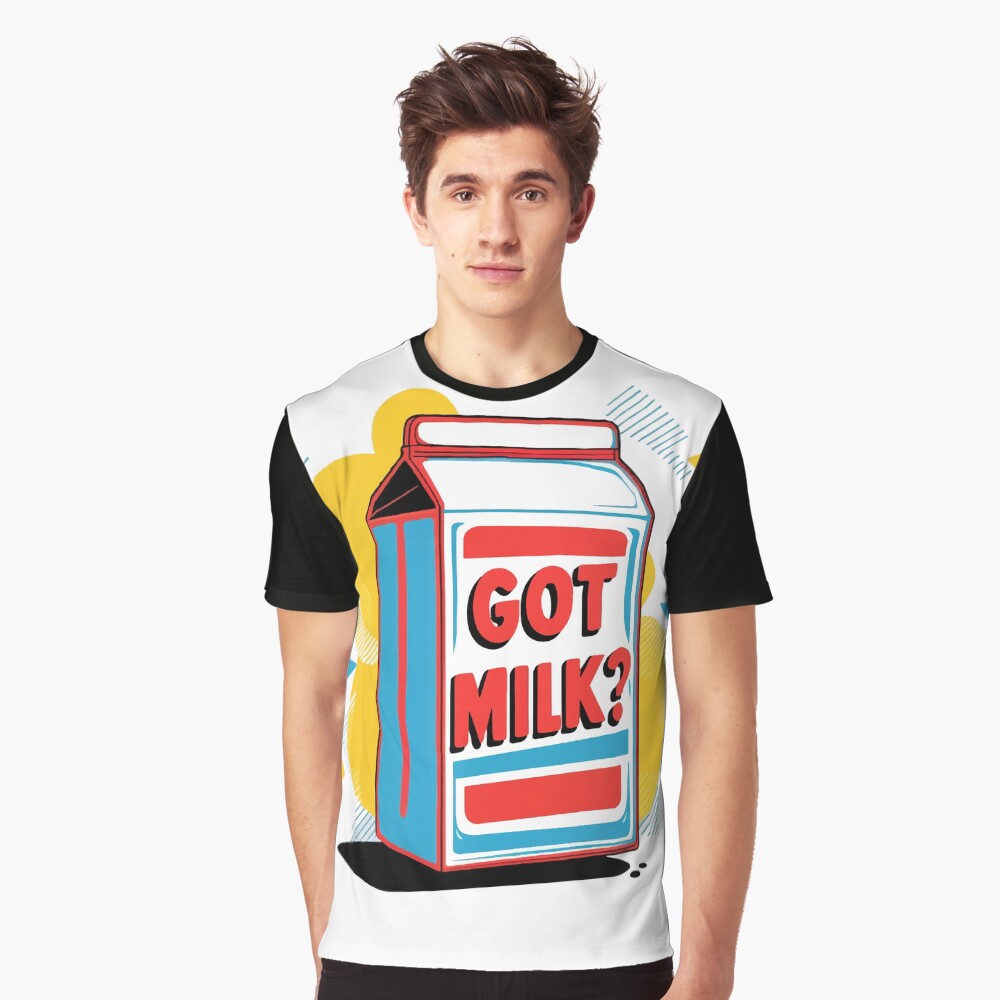 "Retro Pop Art Got Milk? Cartoon Milk Carton Design" Sticker for Sale ...