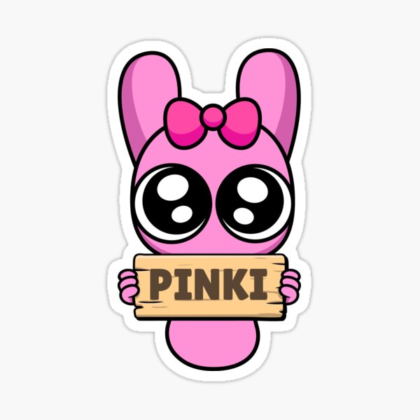 "Sprunkies Pinki Cute Character" Sticker for Sale by Darcekar | Redbubble