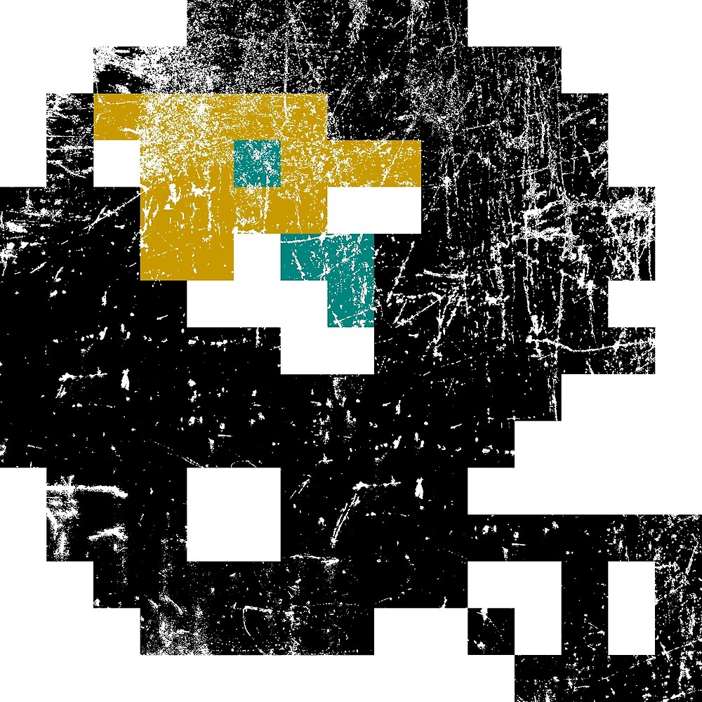 "JAC Distressed Football Helmet" by SuperRetroBowl | Redbubble