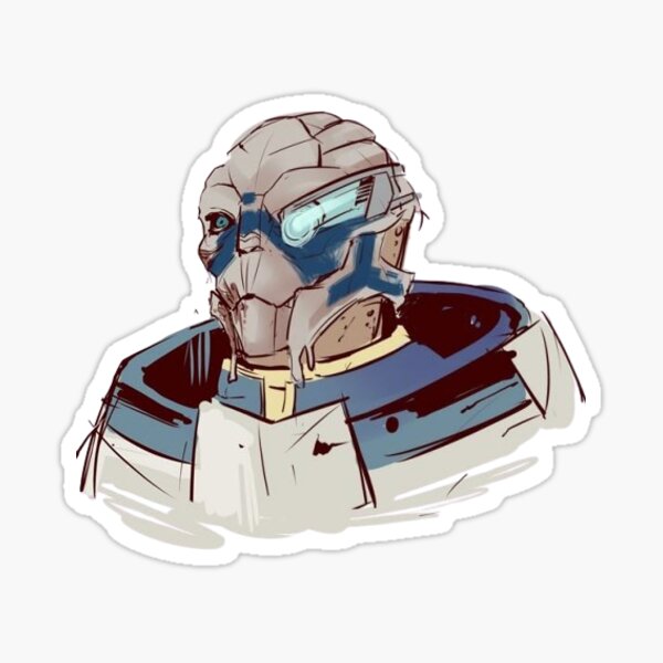 "mass effect garrus scar" Sticker for Sale by DanielaDuartey | Redbubble