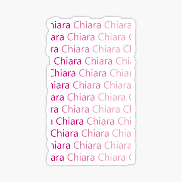 "Chiara" Sticker by Shalomjoy | Redbubble