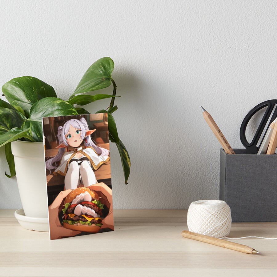 "Frieren: Beyond Journey's End- Frieren Feet Burger" Poster for Sale by ...