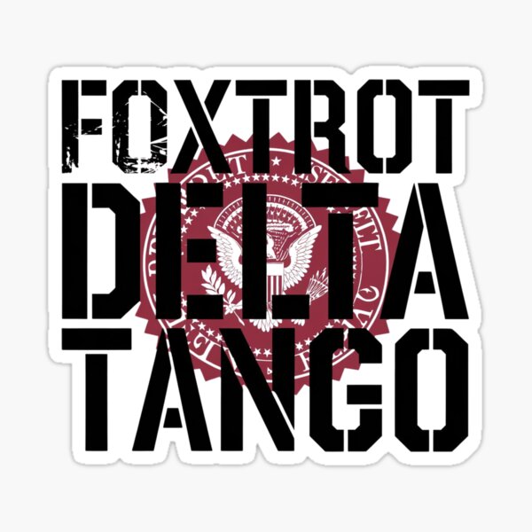 "Foxtrot Delta Tango" Sticker for Sale by GuGus1337 | Redbubble
